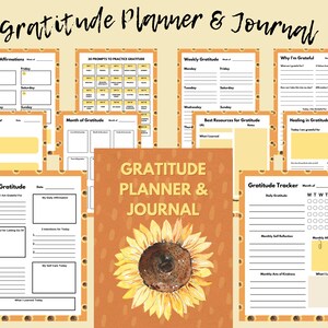 Gratitude Planner and Journal Printable, Gratitude Journaling ...