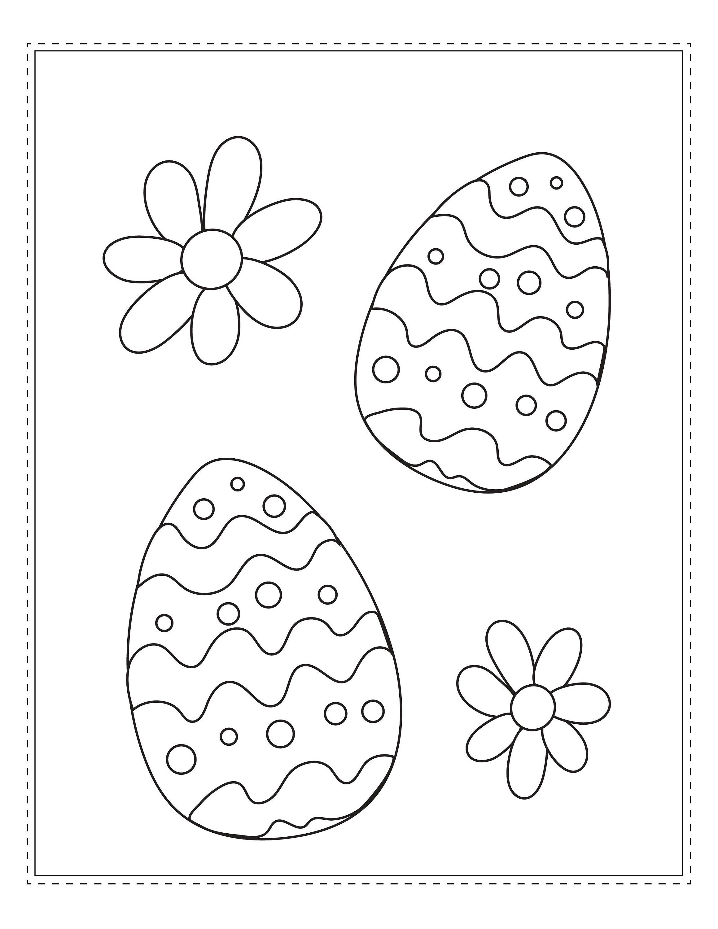 Easter Bunny Coloring Pages, 30 Printable Easter Coloring Pages, Easter ...