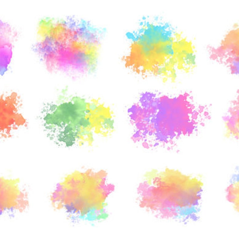 Watercolor Splash - Etsy