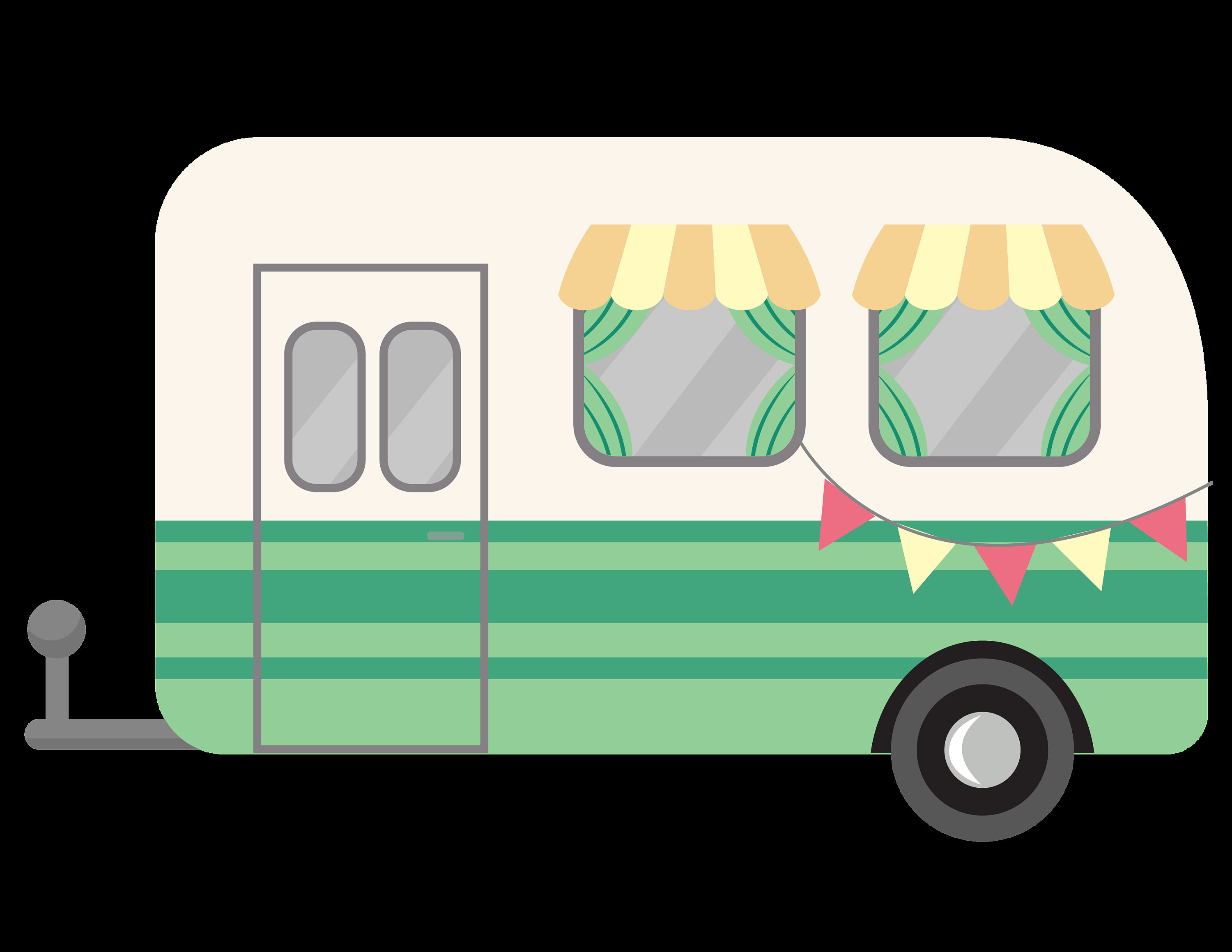 Camper Clipart, Happy Camper Clipart, Camping Clipart, Camper PNG ...