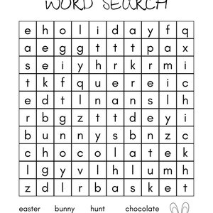 Easter Activity Bundle, Easter Fun, Easter Printables, Easter Word ...