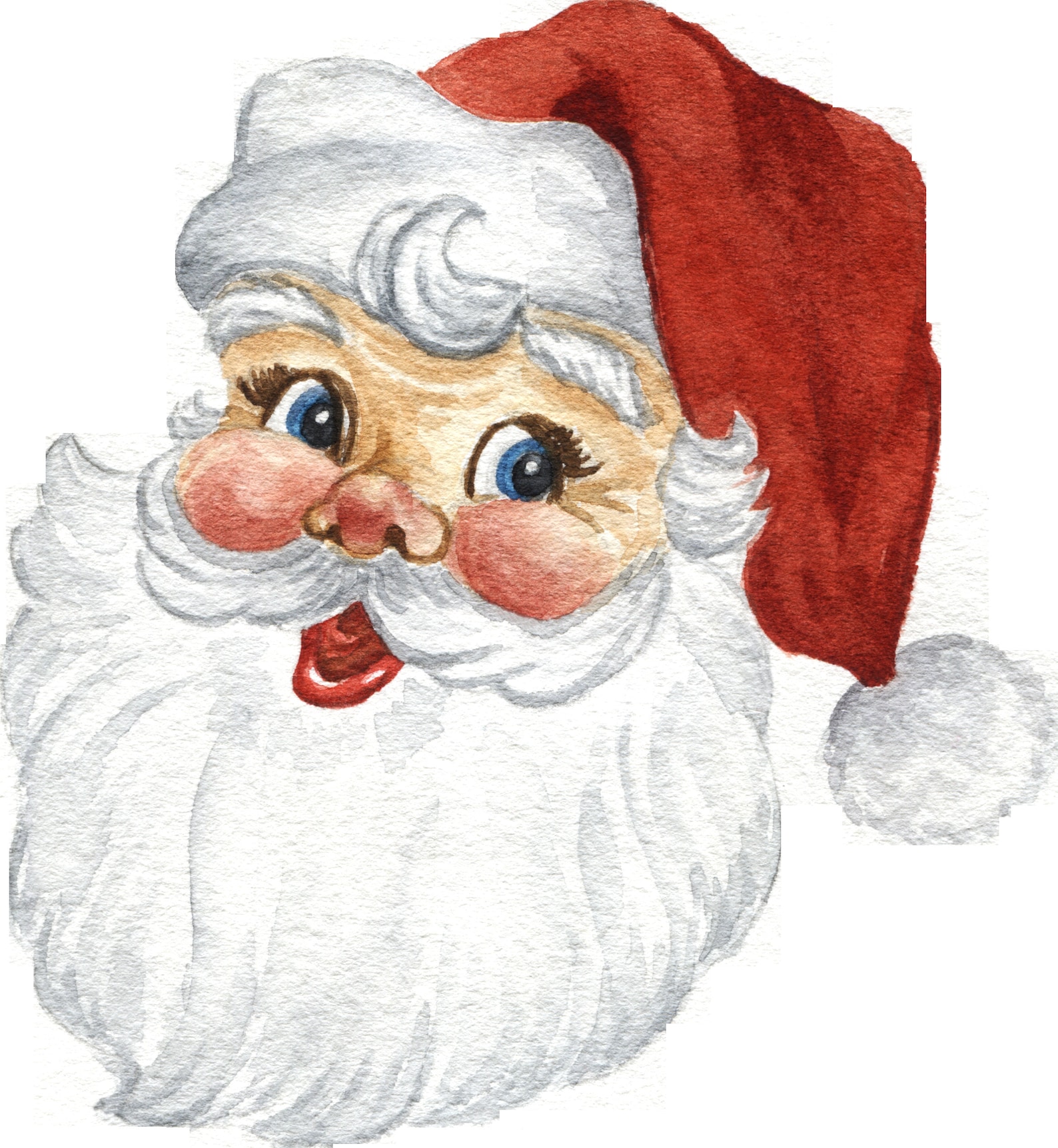 Vintage Santa Clipart, Santa Clipart, Christmas Clipart, Vintage Santa ...
