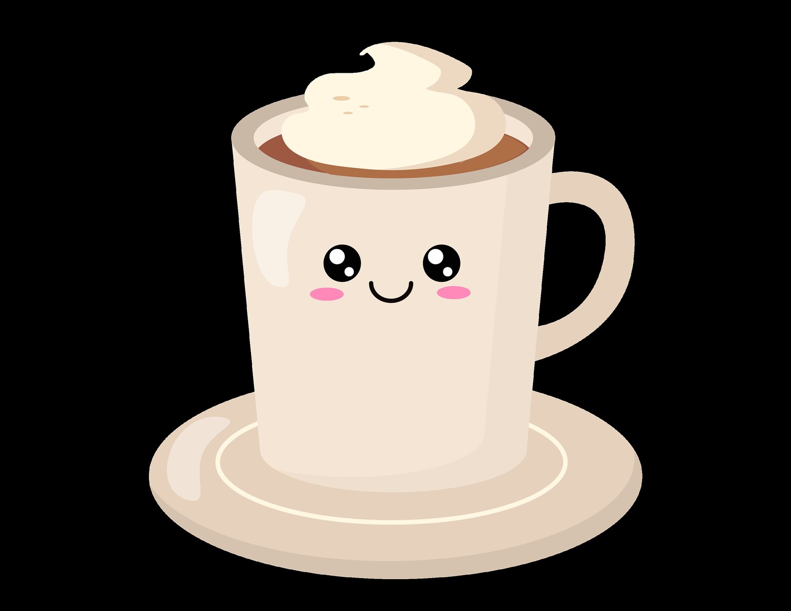 Kawaii Coffee Clipart, Kawaii Coffee PNG, Clipart Bundle, Cute Kawaii ...