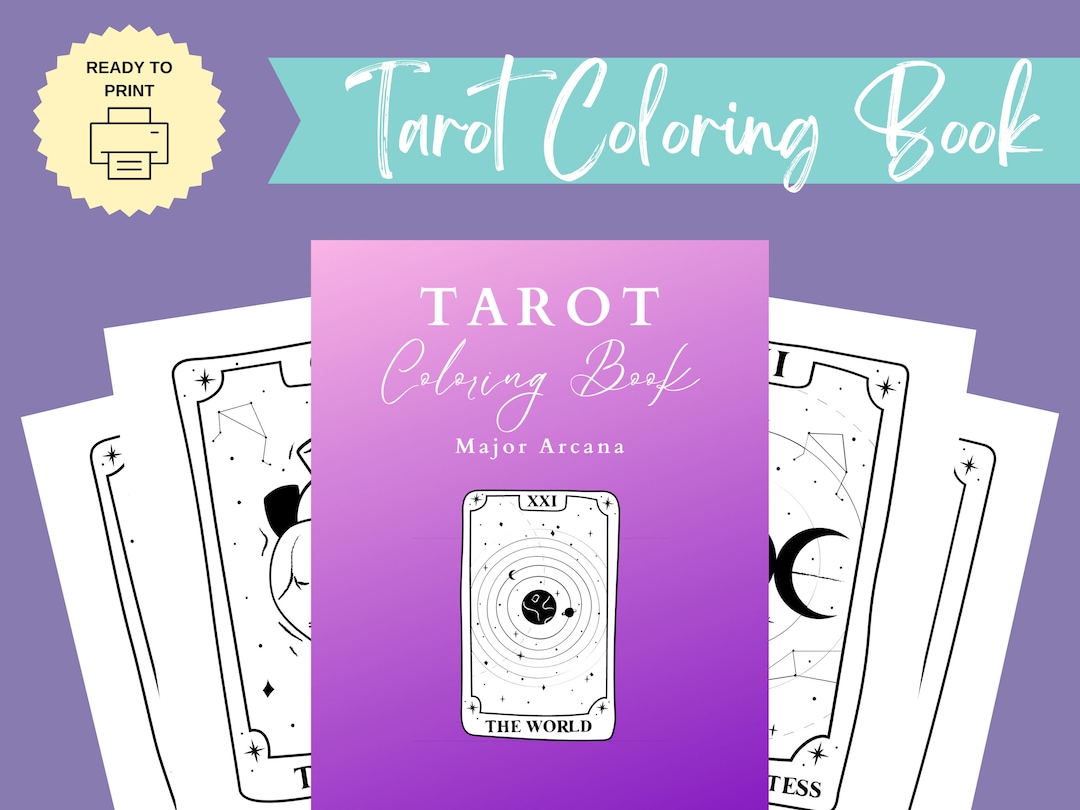 Tarot Coloring Pages, Tarot Card Coloring Pages, Coloring Page ...