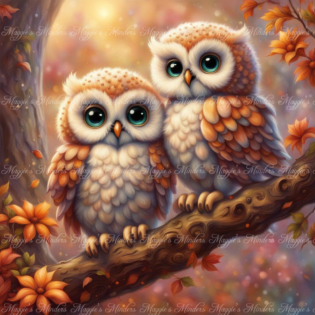 Autumn Owls Full Coverage Cross Stitch Pattern - Etsy