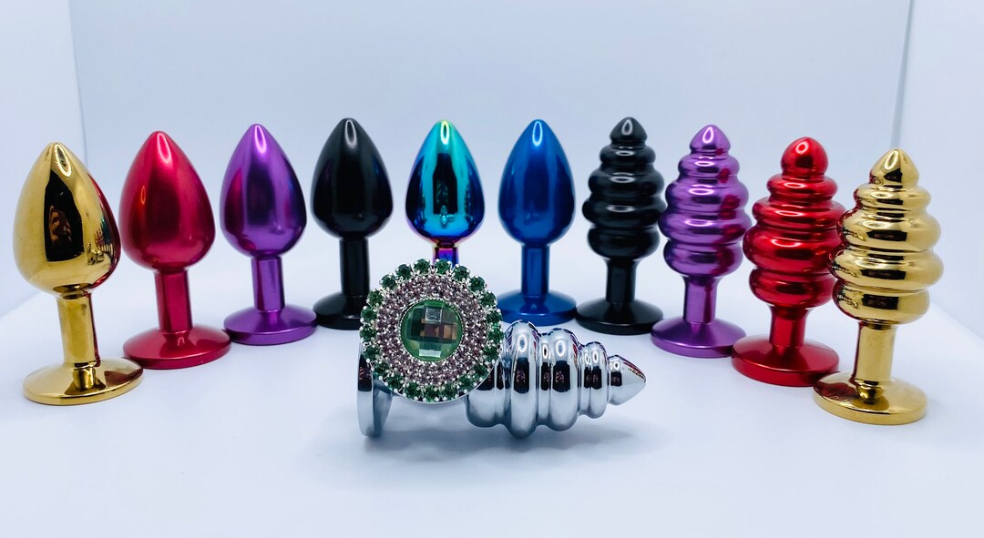Green Gemstone Bling Butt Plug Mature Custom Butt Plug Small or Medium ...