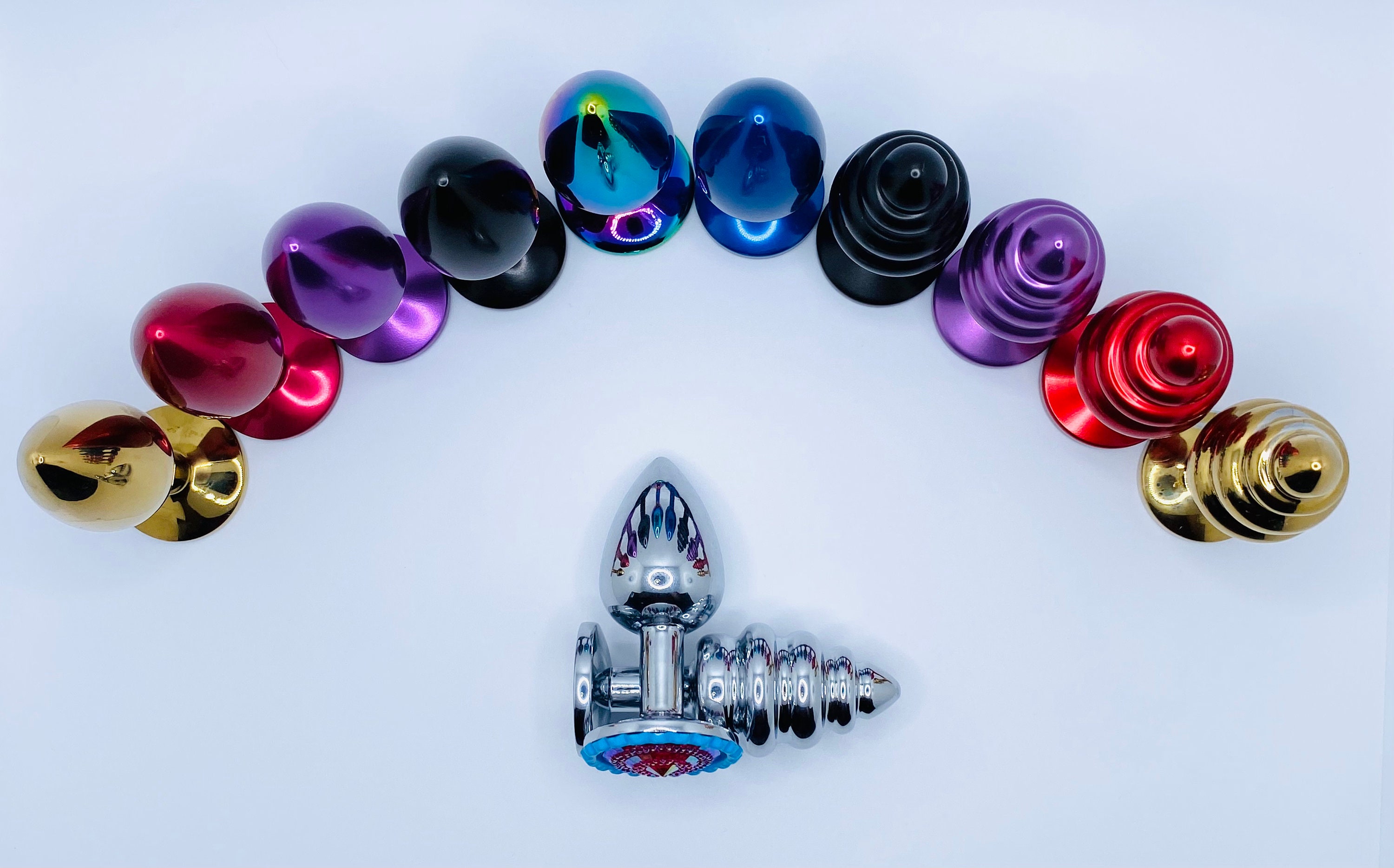 Pink Circles Butt Plug Mature Custom Butt Plug Small or Medium Smooth ...