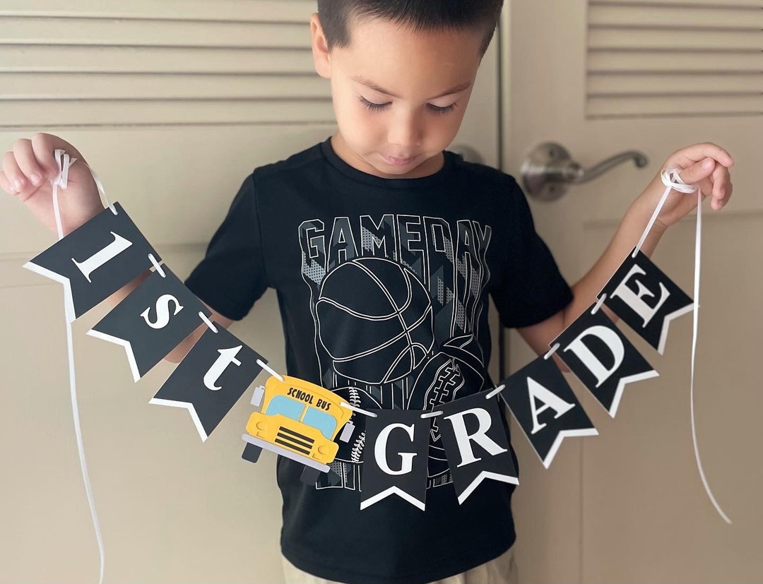 Back to School Banner, First Day of School Banner, Mini Banner, Photo ...
