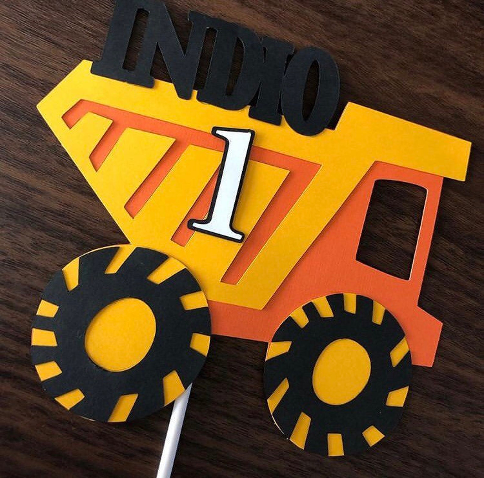 Construction Cake Topper Personalized Construction Truck Cake | Etsy