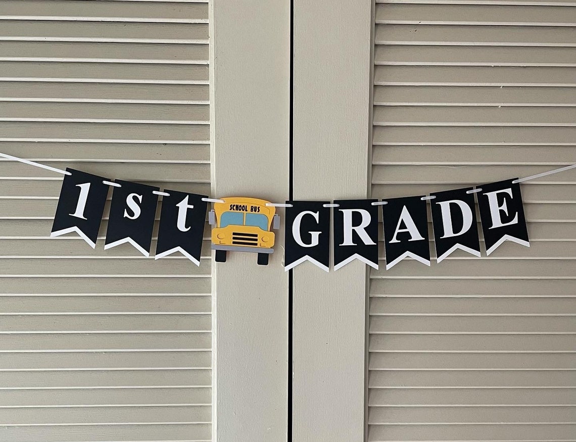 Back to School Banner First Day of School Banner Mini - Etsy
