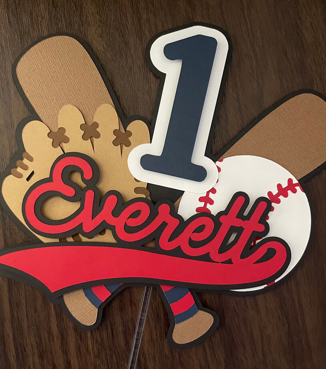 Baseball Cake Topper Baseball Birthday Party Personalized - Etsy