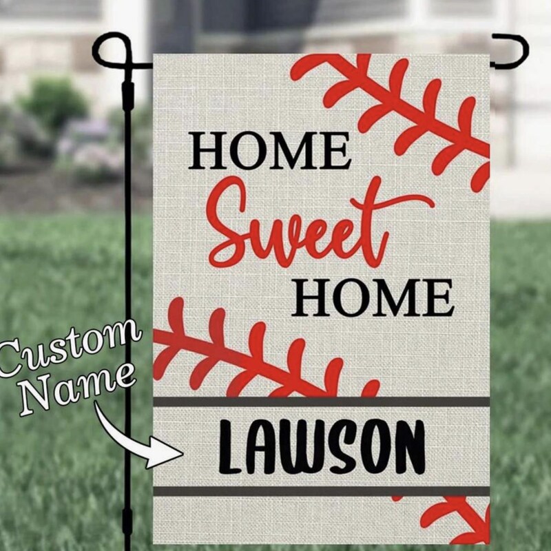 Baseball Garden Flag - Etsy