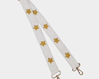 Beaded Guitar Strap Beaded Star Strap Concert Purse Strap Black and ...