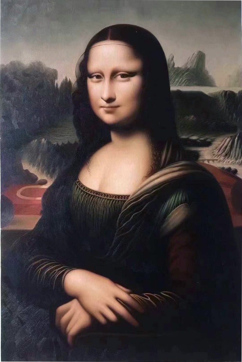 Leonardo Da Vinci Mona Lisa 60 X 90 Cm Handmade Reproduction Oil