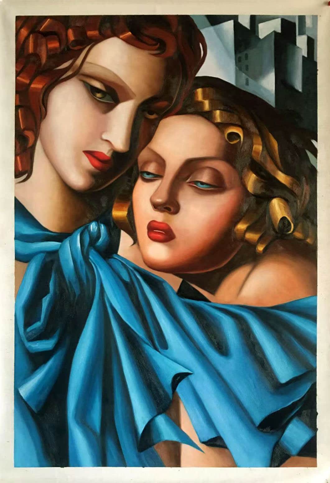 Tamara De Lempicka the Girls 60 X 90 Cm Oil on Canvas Reproduction ...