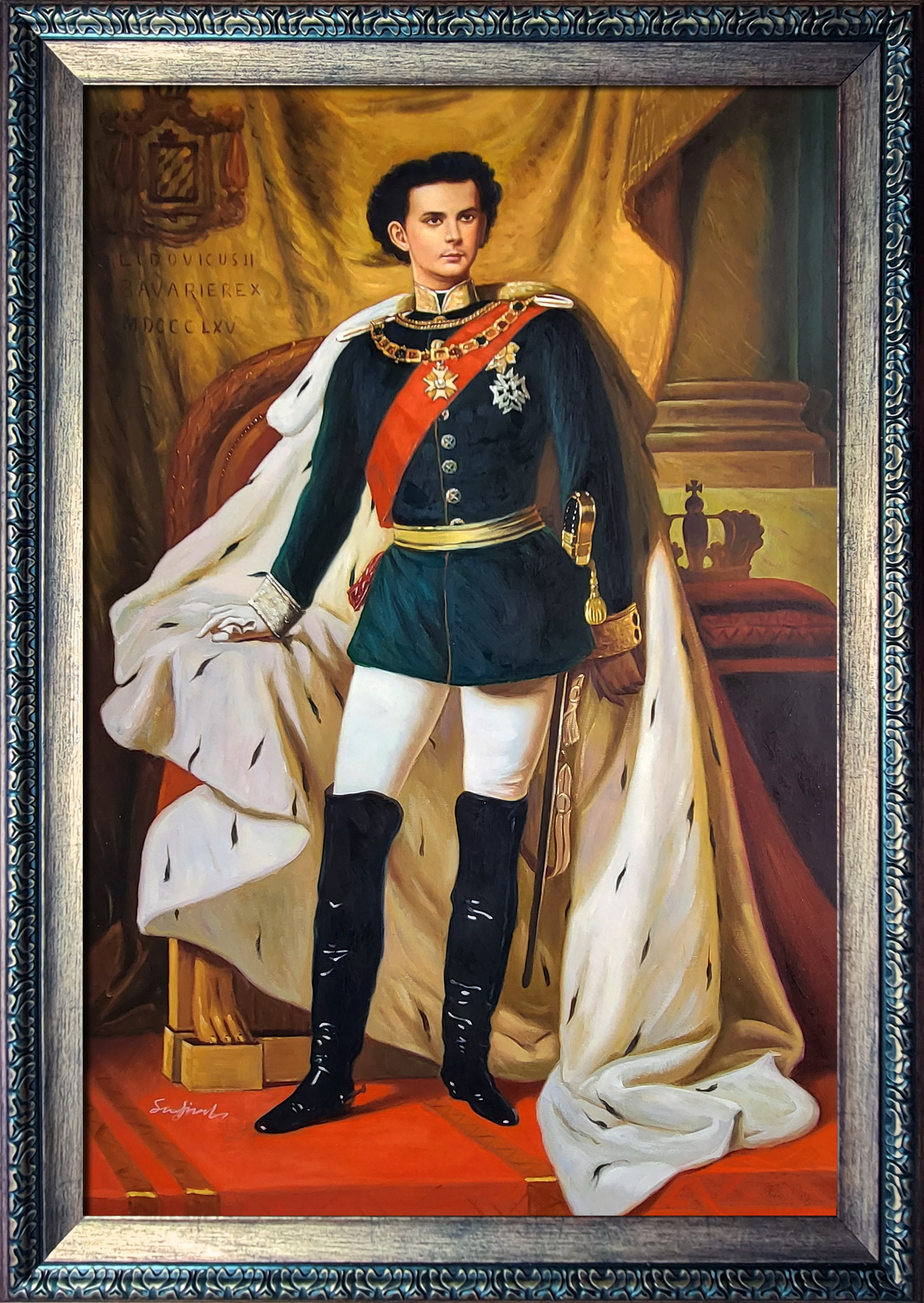 Ferdinand Von Piloty, King Ludwig II of Bavaria in General's Uniform ...