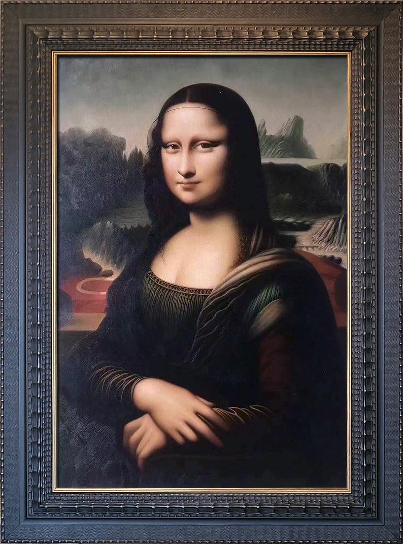 Leonardo Da Vinci - Mona Lisa 60 X 90 Cm HANDMADE Reproduction Oil ...