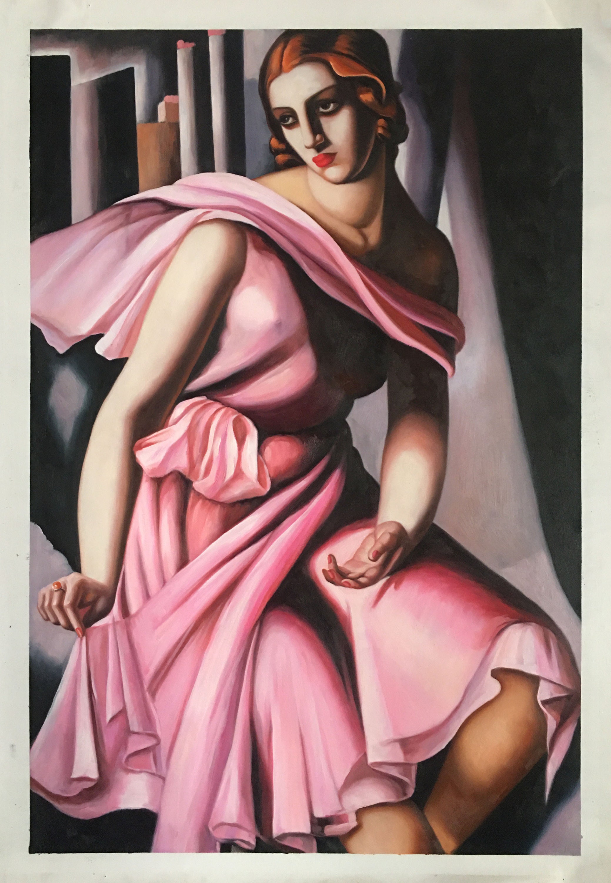 Tamara De Lempicka Portrait De Romana De La Salle 60 X 90 Cm Oil ...