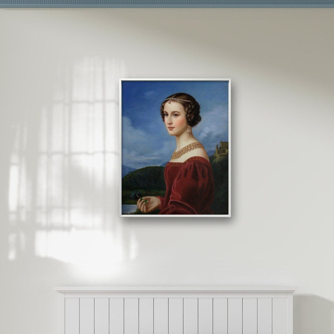 Joseph Stieler - Portrait of Cornelia Vetterlein 40 X 50 Cm HANDMADE ...
