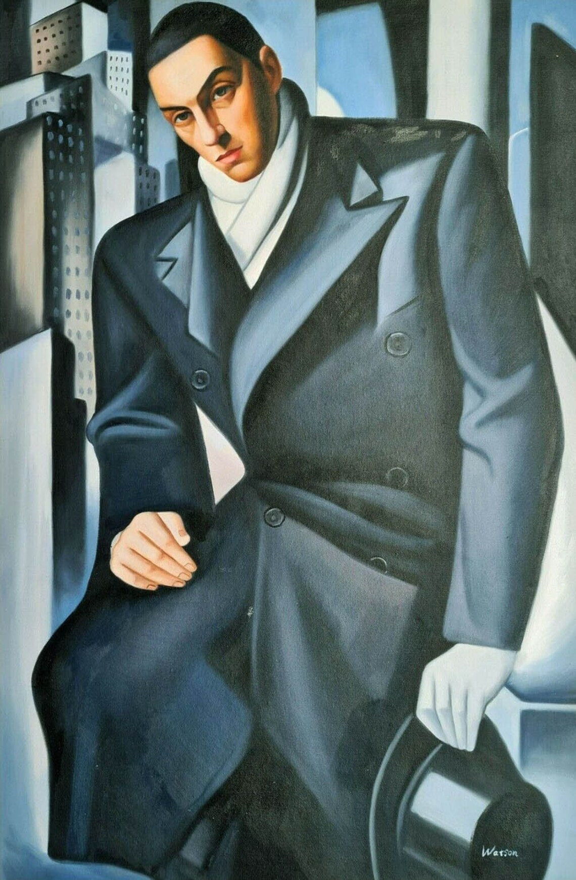 Tamara De Lempicka Portrait of a Man or Mr Tadeusz De Lempicki 60 X 90 ...