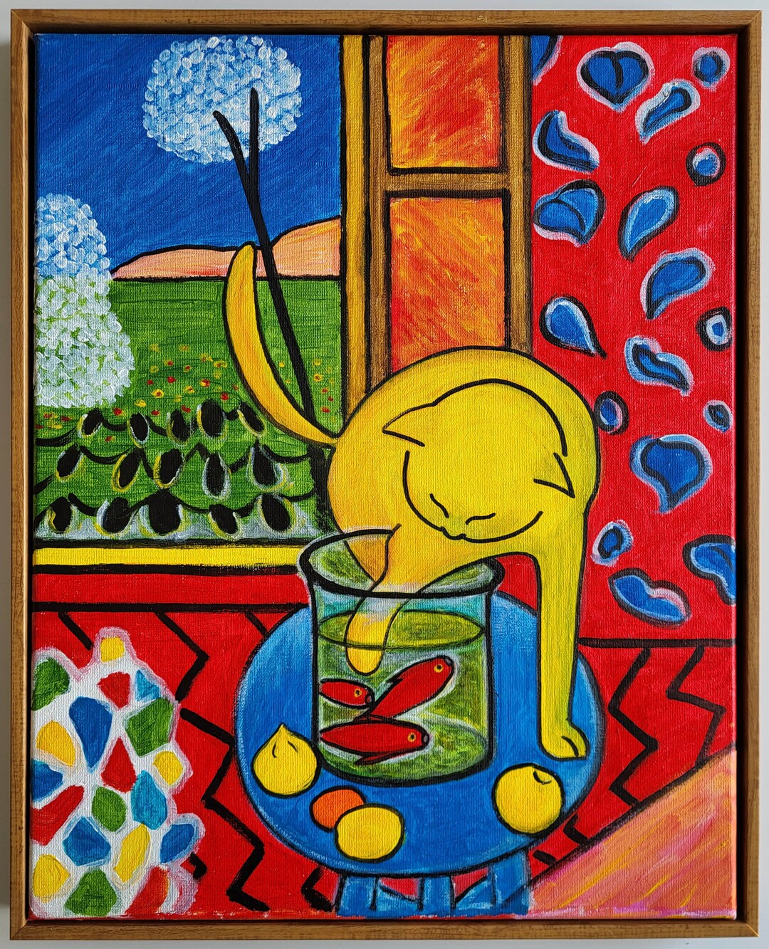 Henri Matisse the Cat With Red Fish 40 X 50 Cm HANDMADE IN - Etsy