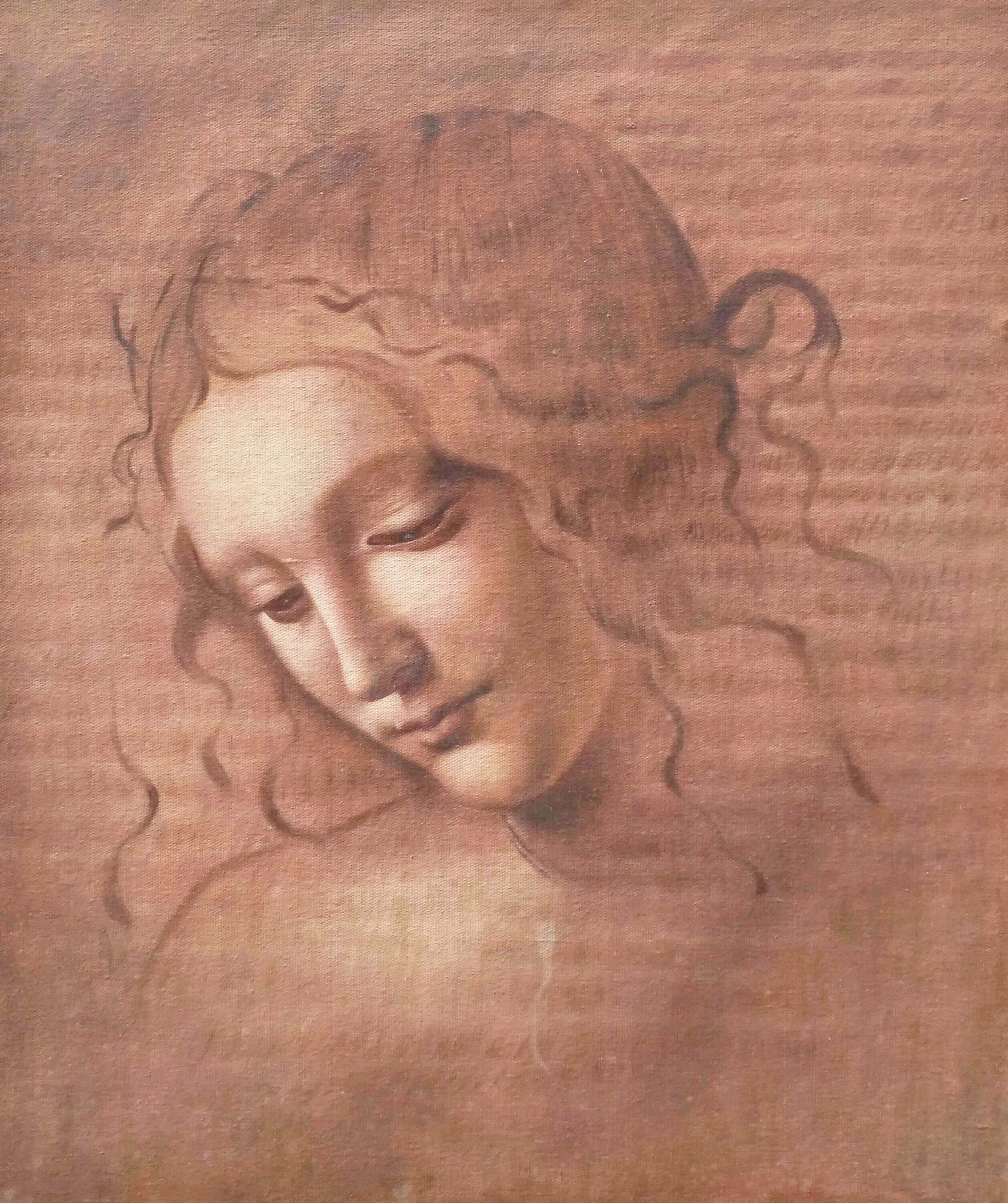 Leonardo Da Vinci La Scapigliata 50 X 60 Cm HANDMADE Hand-painted Oil Painting Reproduction ...