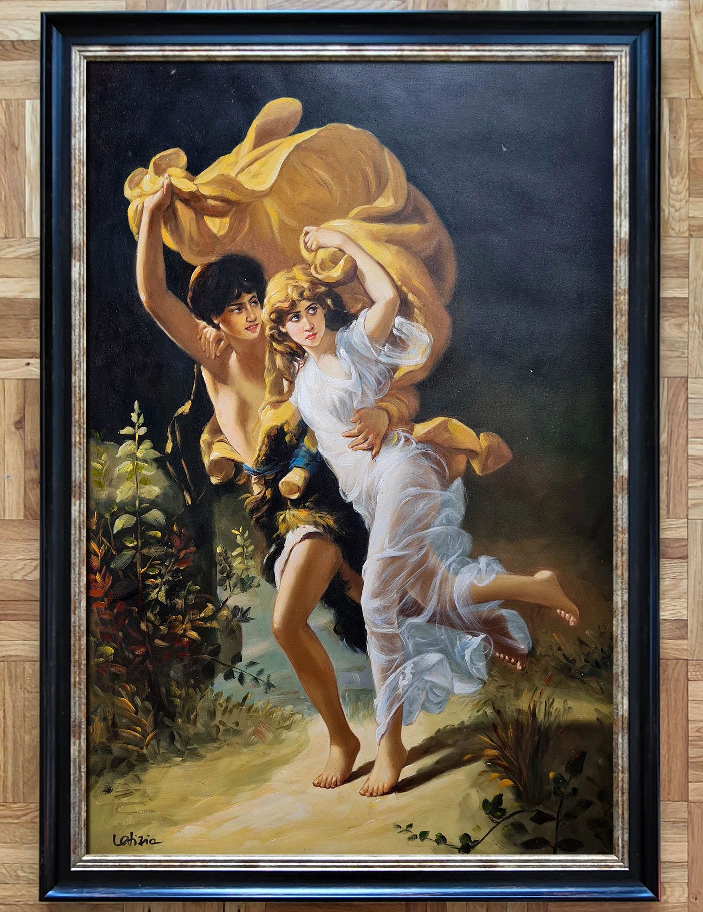 Pierre Auguste Cot the Storm 60 X 90 Cm the Storm HANDMADE IN STOCK Oil ...
