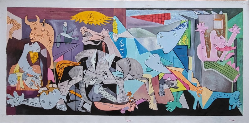 Pablo Picasso - Guernica 60 X 130 Cm HANDMADE Oil on Canvas Oil ...