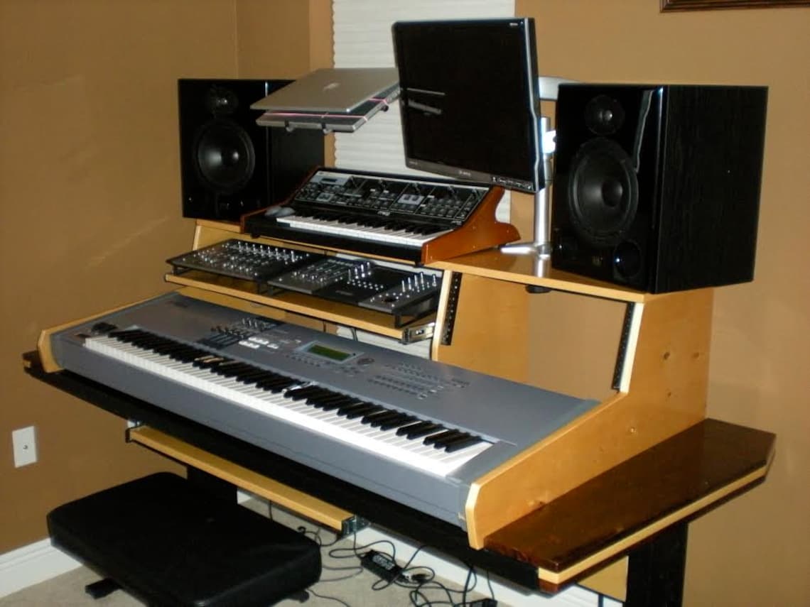 Custom Recording Studio Workstation Desk - Etsy