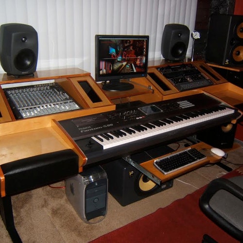 Custom Recording Studio Workstation Desk - Etsy