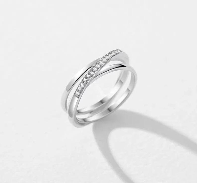 Silvering Tangled Special Irregular Design Ring Gift for Her Engagement ...