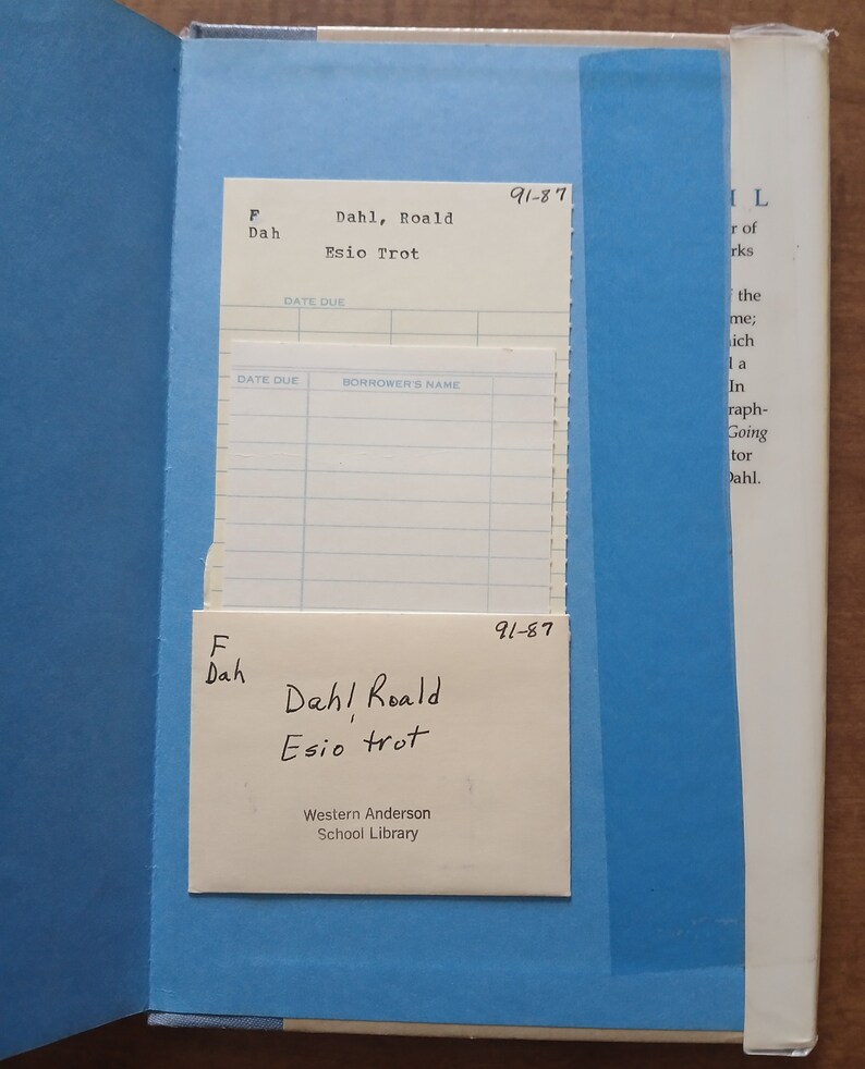 Esio Trot by Roald Dahl Vintage HC Ex-library Book 1990 - Etsy