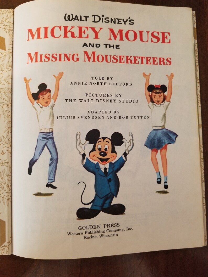 Mickey Mouse and the Missing Mouseketeers A Little Golden Book by ...