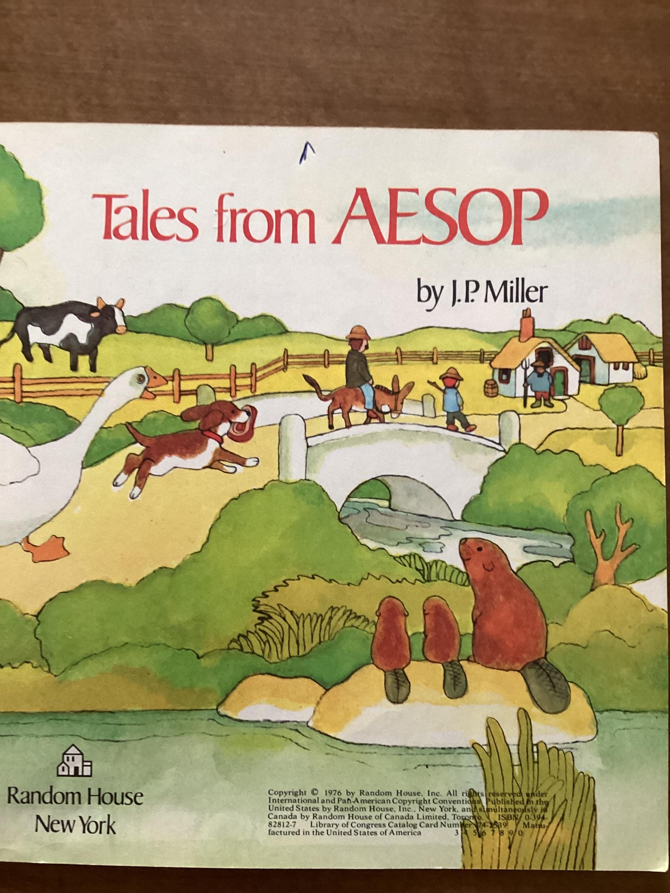 Tales From Aesop Random House PICTUREBACK by J.P. Miller Vintage ...