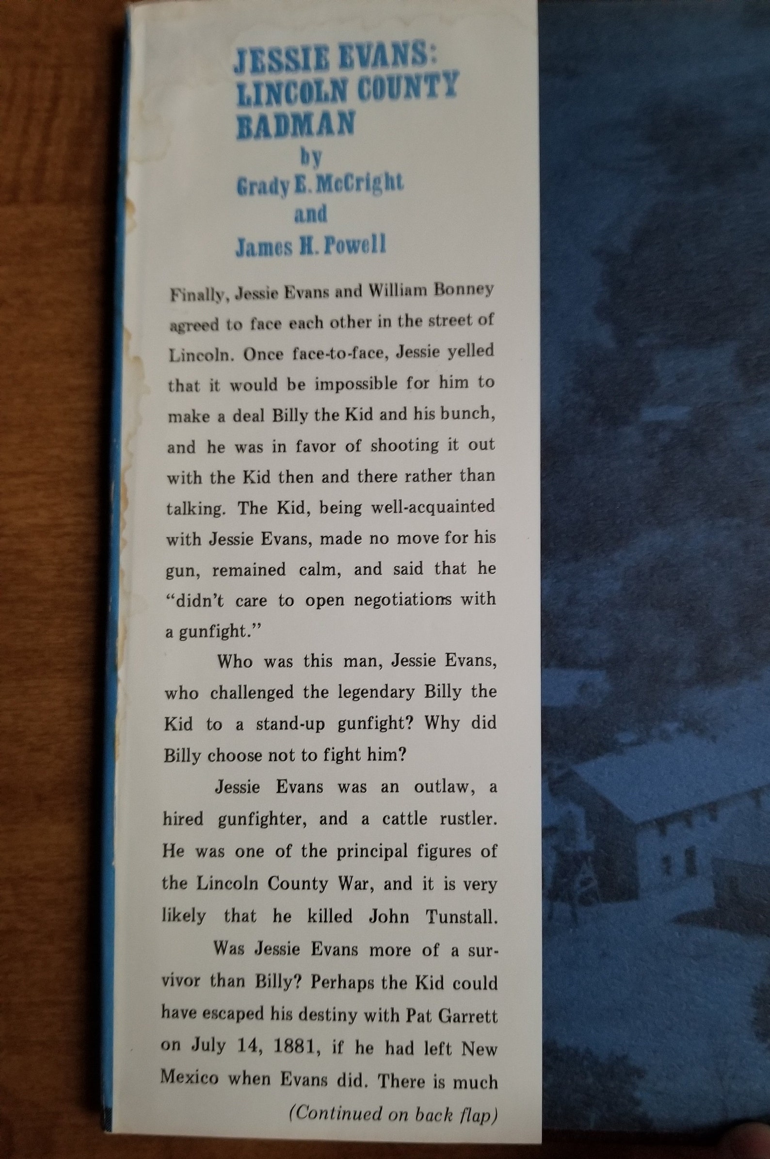 Jessie Evans: Lincoln County Badman by Grady Mccright & James Powell ...
