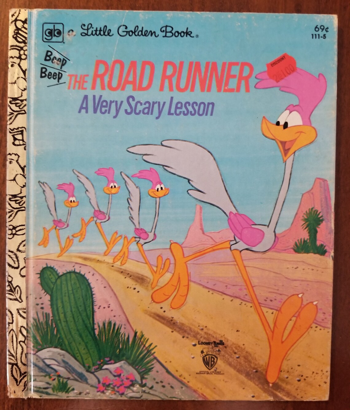 The Roadrunner A Very Scary Lesson A Little Golden Book Vintage ...