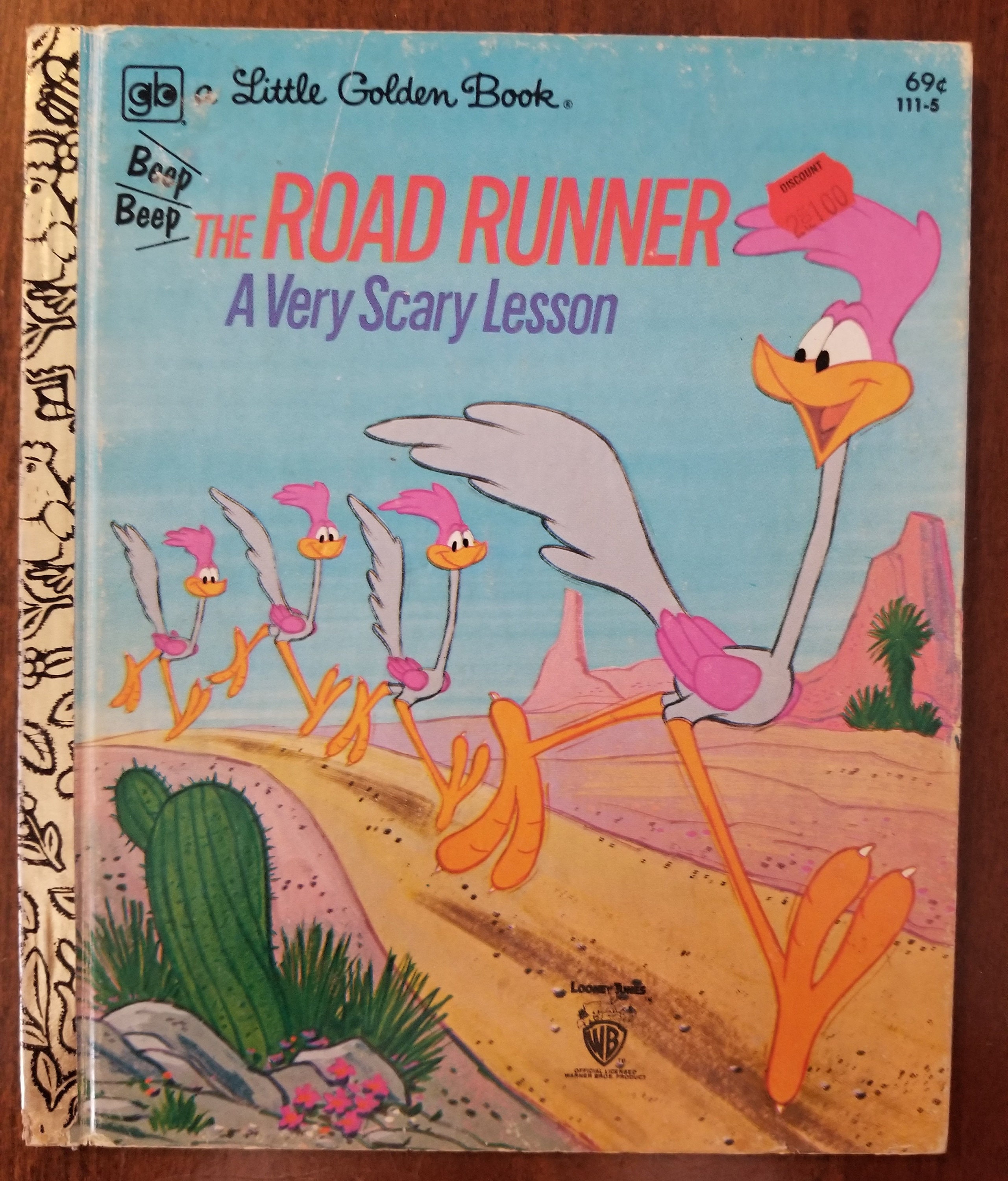 The Roadrunner A Very Scary Lesson A Little Golden Book Vintage Children's 1974 - Etsy