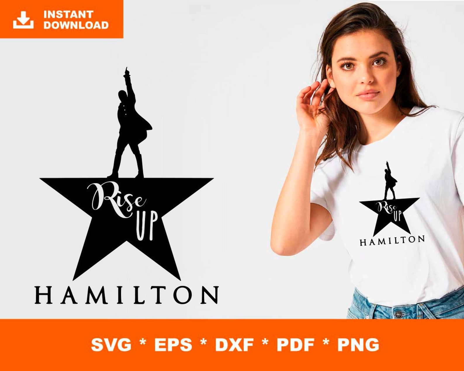 Hamilton Rise Up Hamilton Logo Svg | Etsy