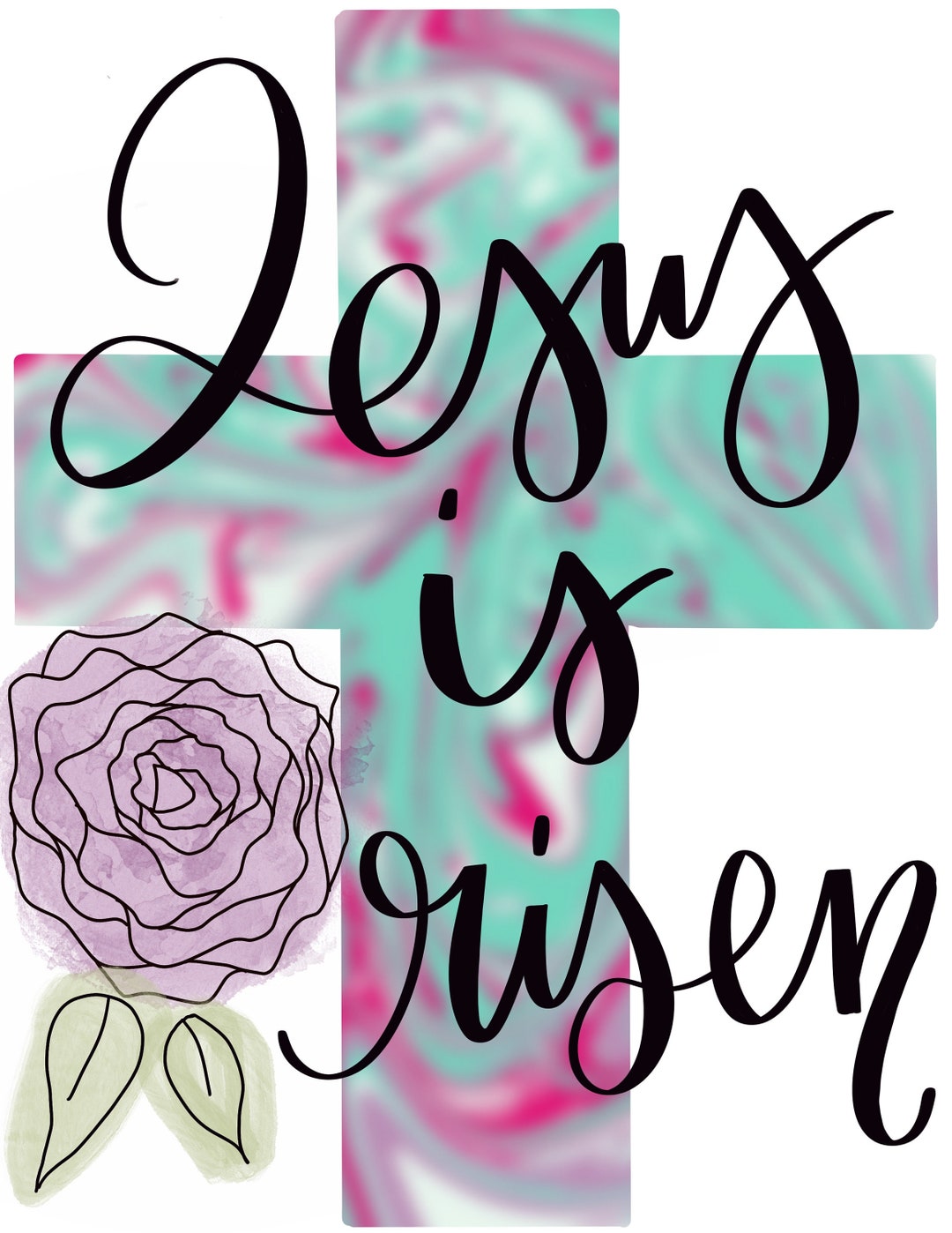 Jesus is Risen Sublimation Design - Etsy