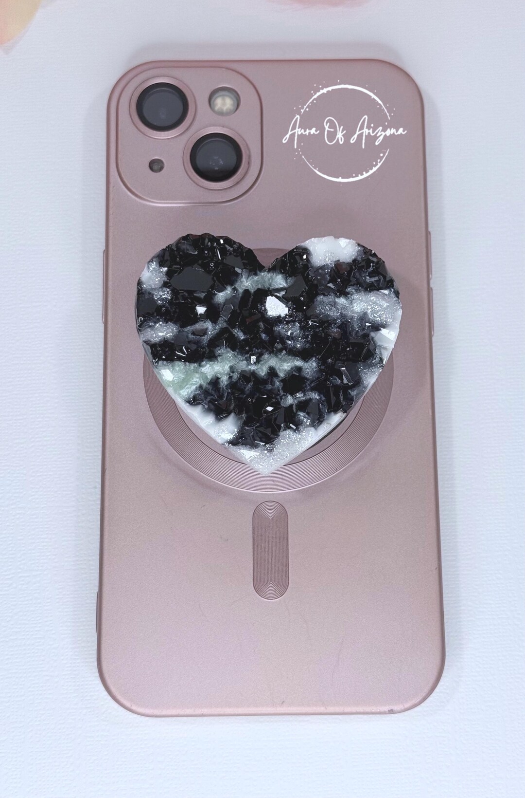 Resin Geode Phone Grip, Phone Accessories, Druzy Phone Grip, Geode ...