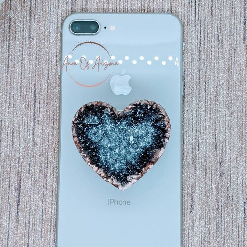 Resin Geode Phone Grip Phone Accessories Druzy Phone Grip - Etsy