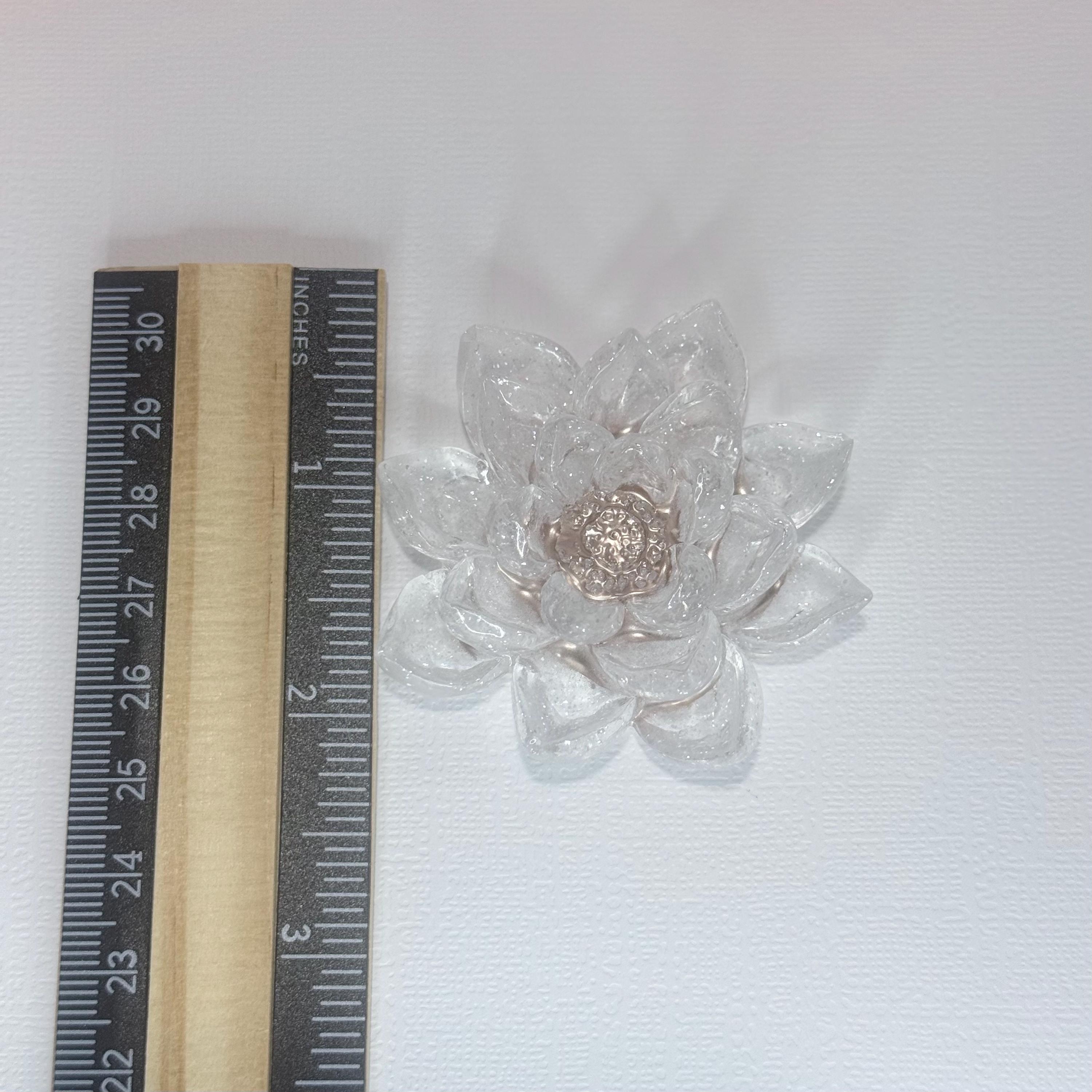 Resin Lotus Flower, Phone Accessories, Gold Phone Grip, Flower Phone ...
