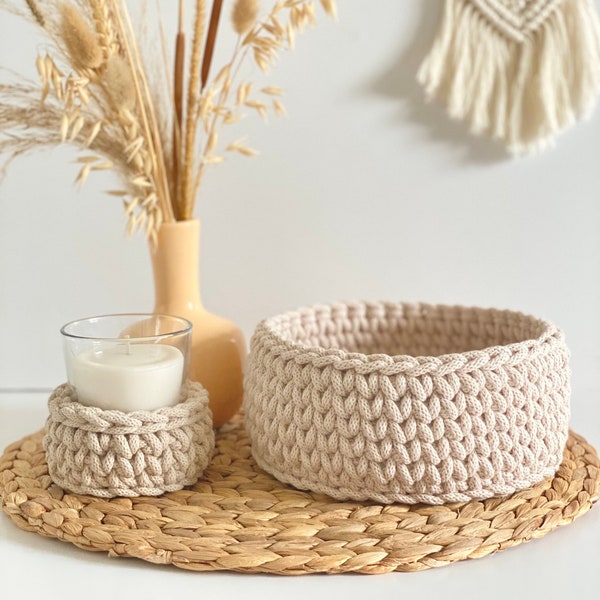 Cotton Cord Basket - Etsy