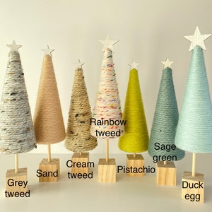 Yarn Christmas Tree on a Stand, Christmas Decoration Ornament ...