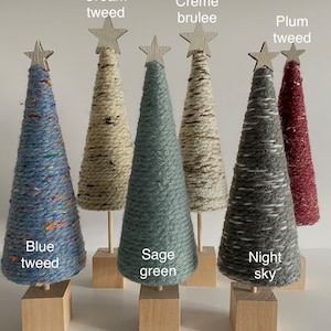 Yarn Christmas Tree on a Stand, Christmas Decoration Ornament ...