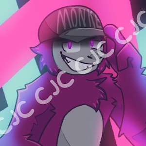 Gorilla Tag PFP Cap Monke PNG Purple Monkey VR Gamer Merch - Etsy