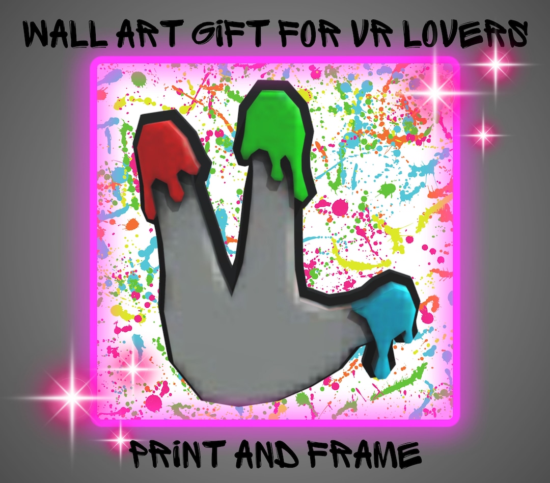 Finger Painter Badge Gorilla Tag Game Inspired Clipart Image PNG, Gamer ...