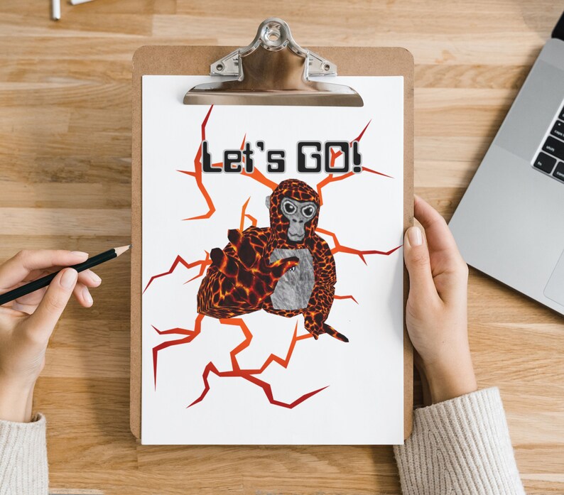 Gorilla Tag Inspired Image Gorilla Tag Game SVG, Monkey Virtual Reality ...