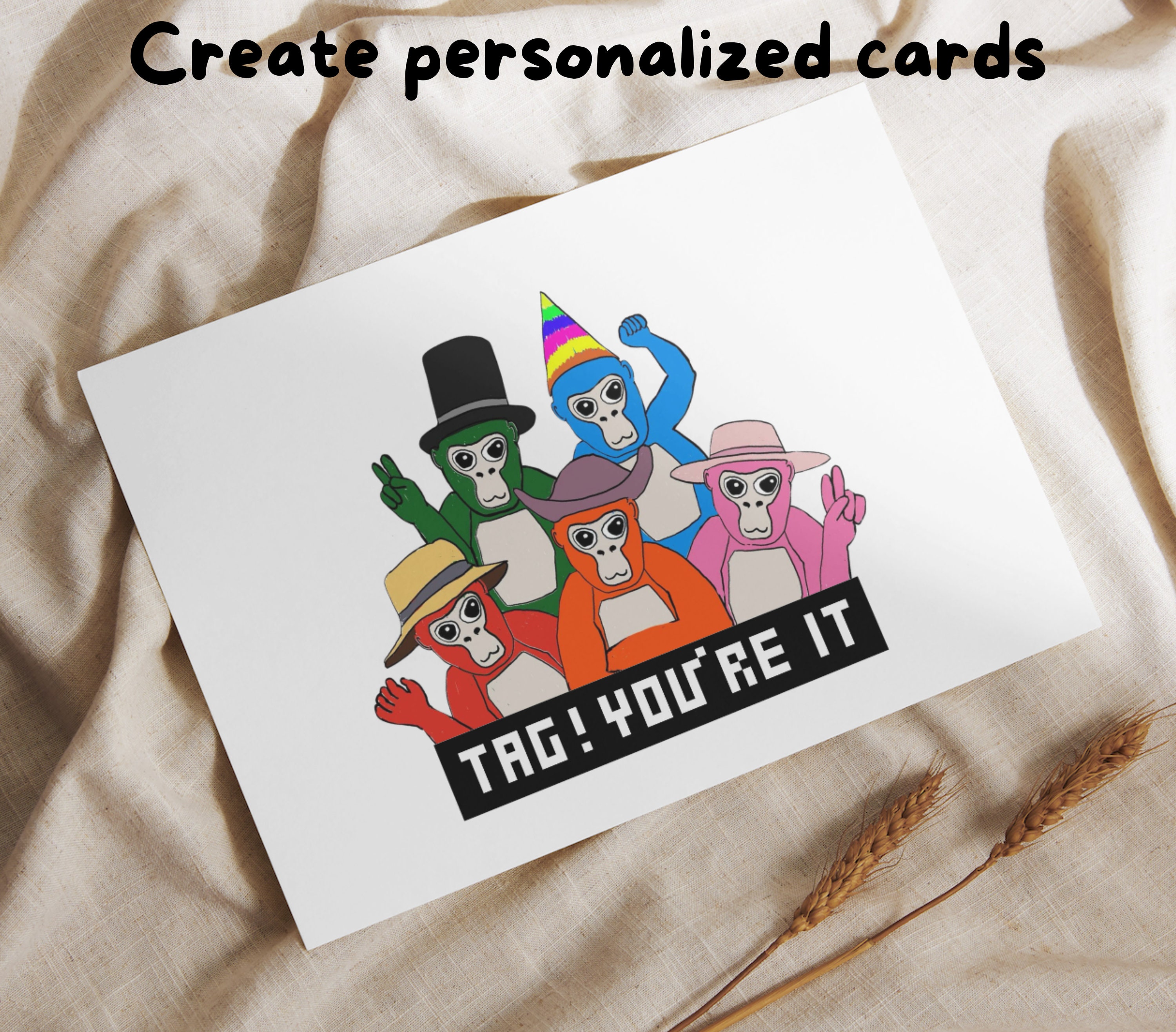 Gorilla Tag PNG Image, Gorilla Tag Game SVG Tag You're It, G Tag ...