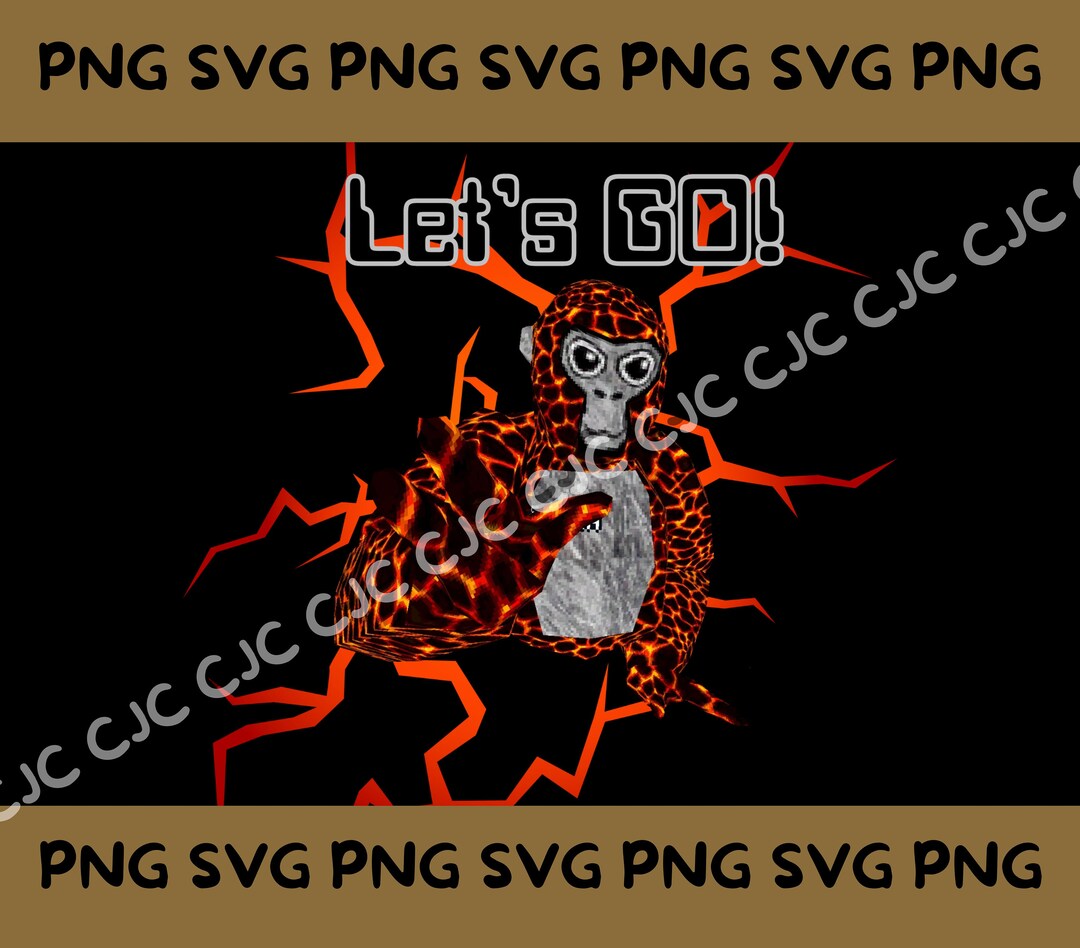 Gorilla Tag Inspired Image Gorilla Tag Game SVG, Monkey Virtual Reality ...